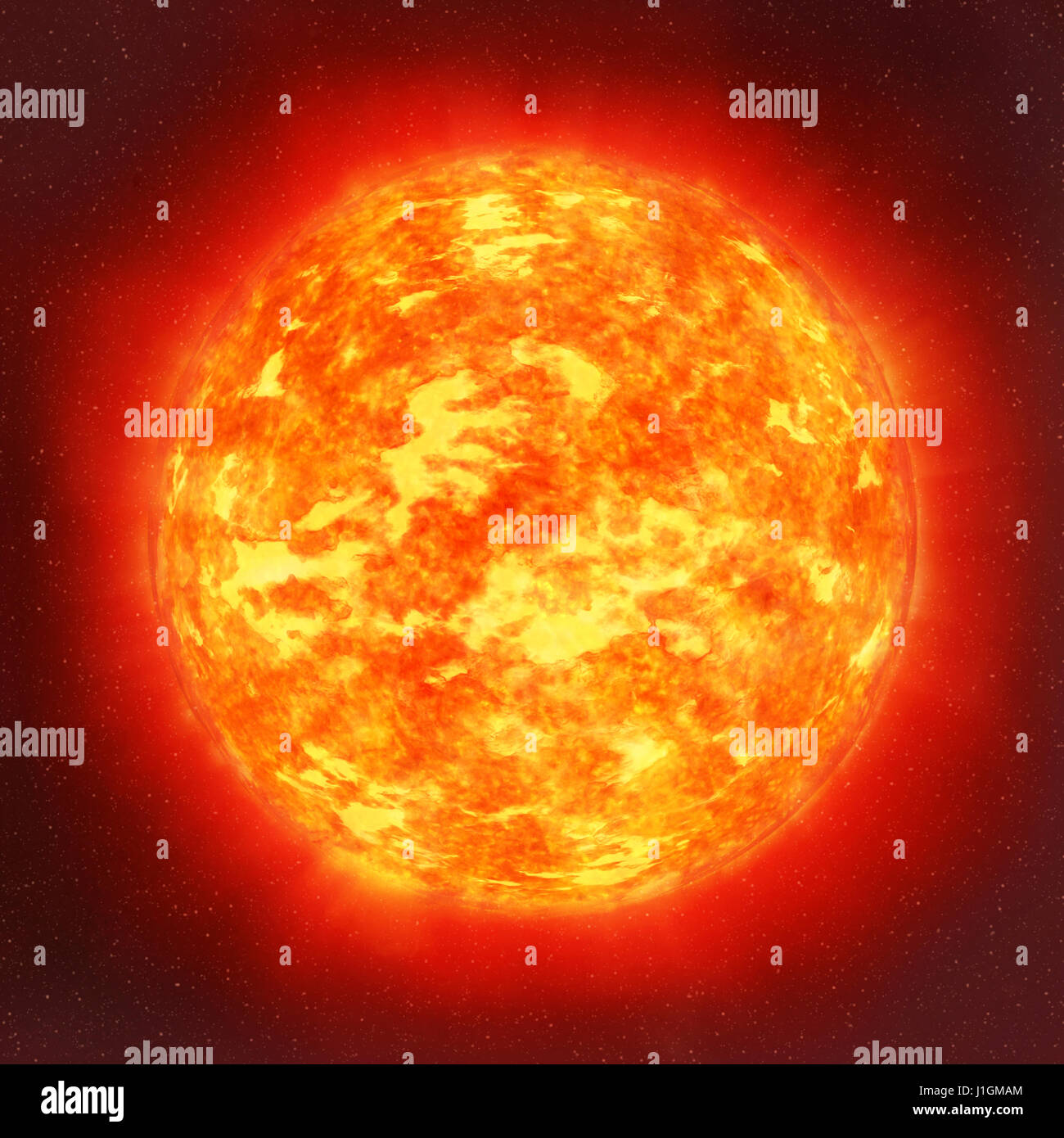 Sun in the space Stock Photo - Alamy