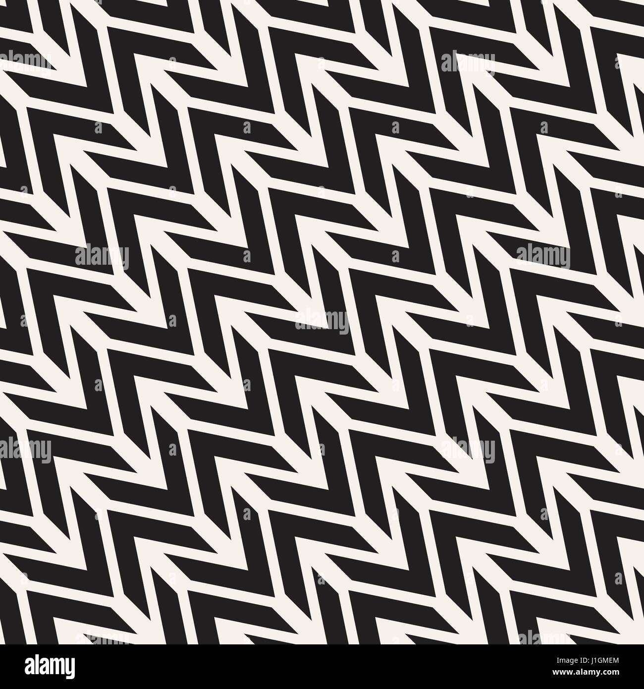 Seamless vector pattern. Abstract geometric lattice background. Rhythmic zigzag structure ...