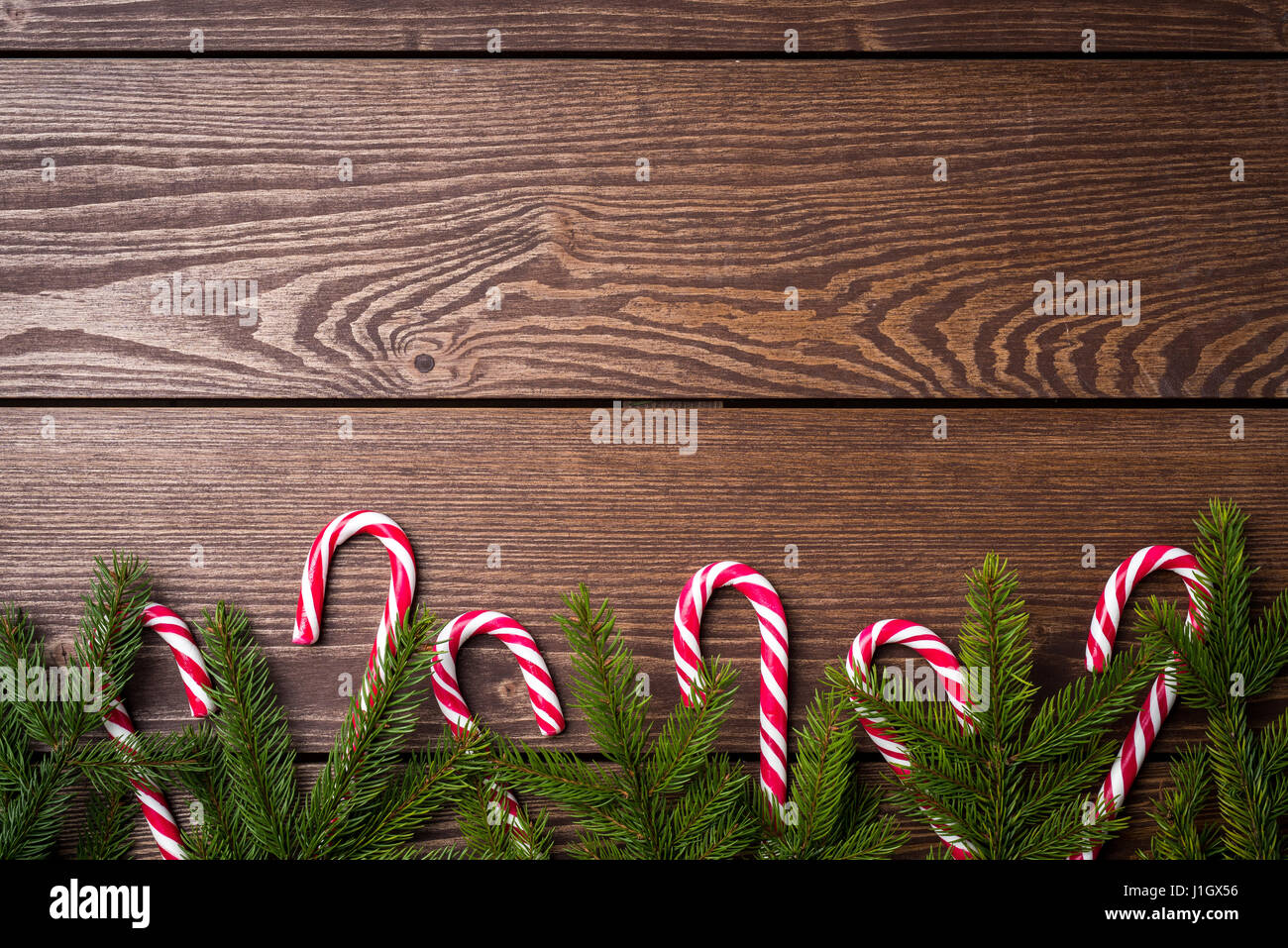 Christmas background with candy cane Stock Photo - Alamy