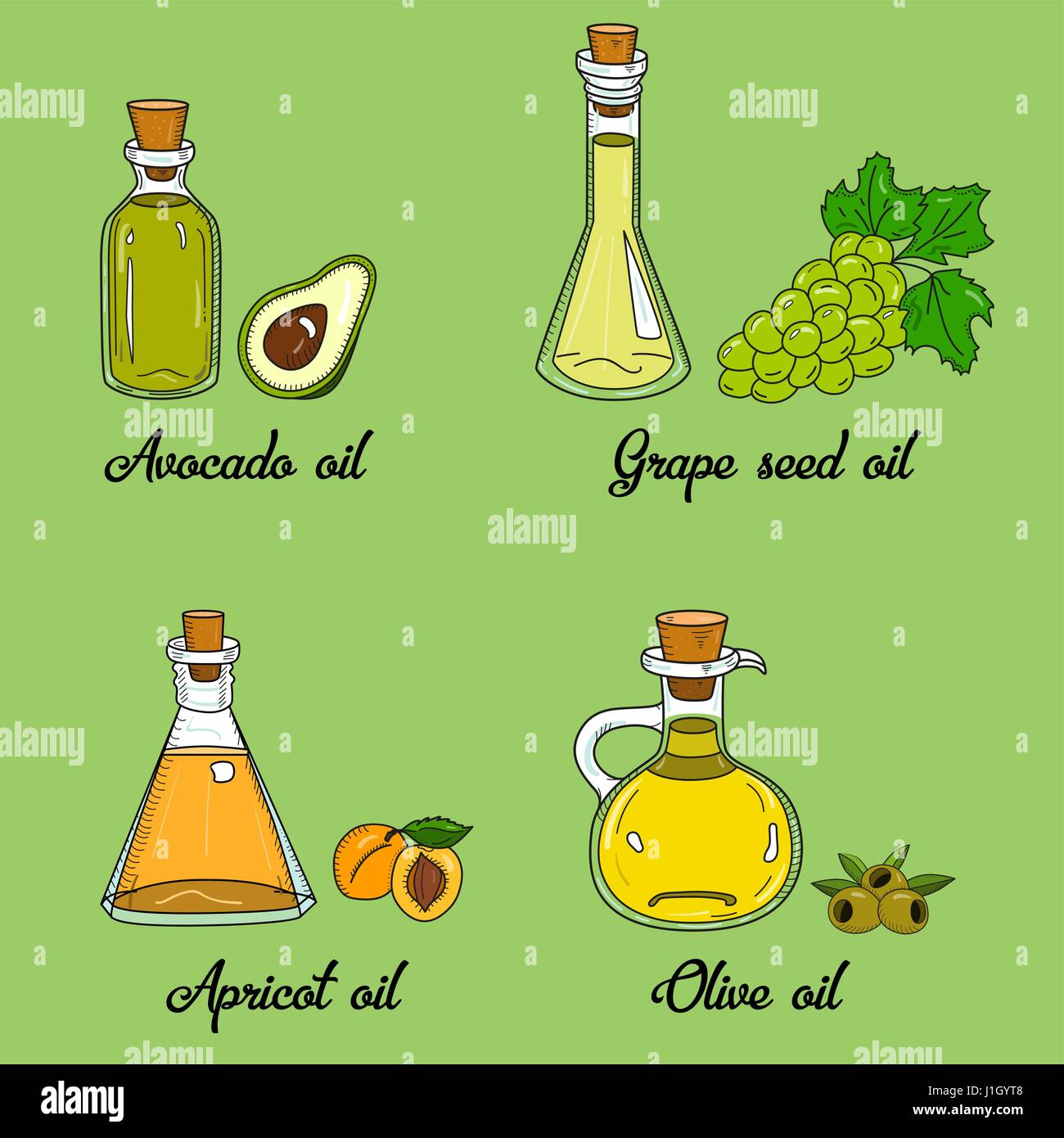 Cooking oil in jug Stock Vector Images - Alamy