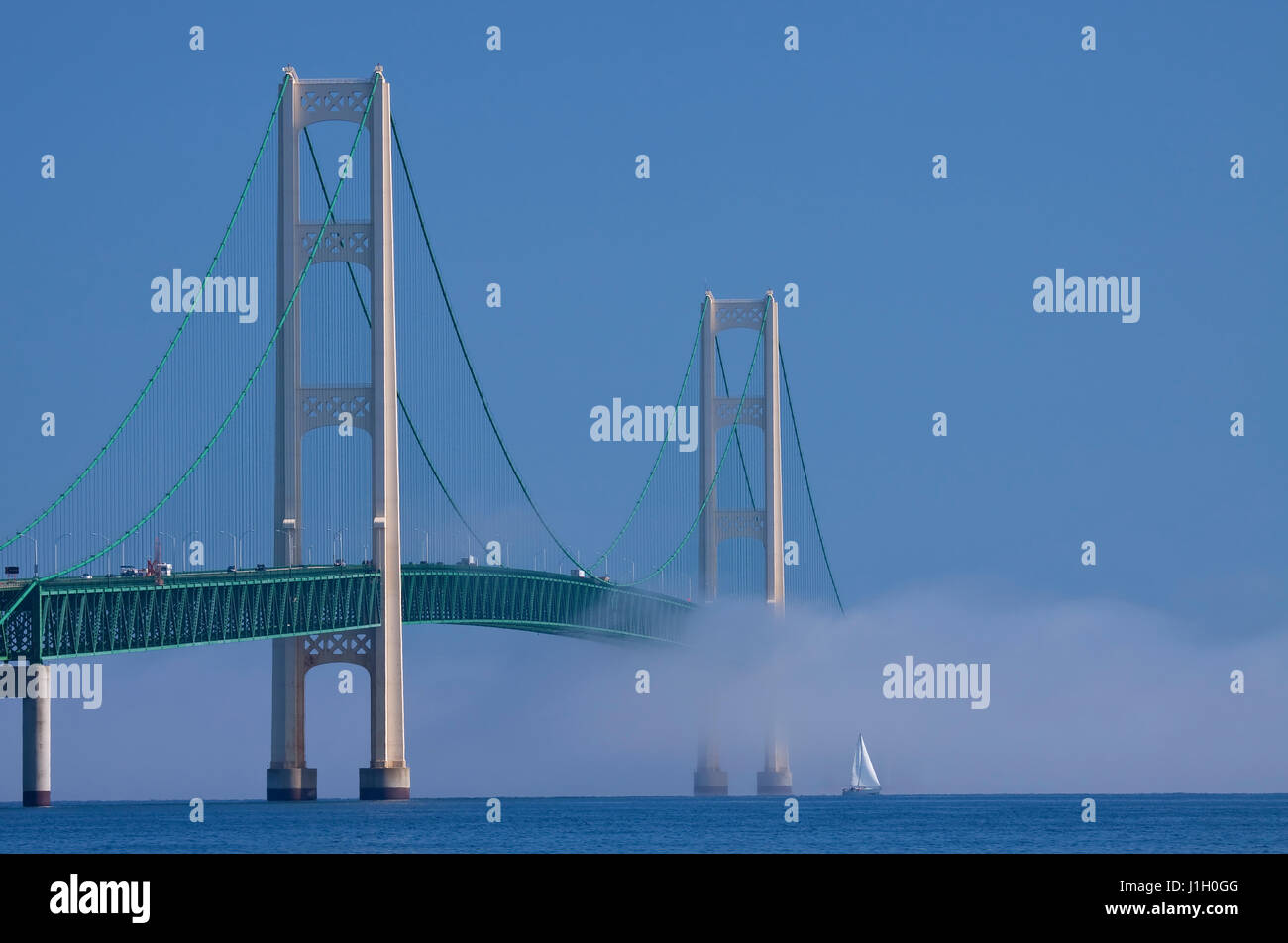 Big Mackinac Bridge Stock Photo - Alamy