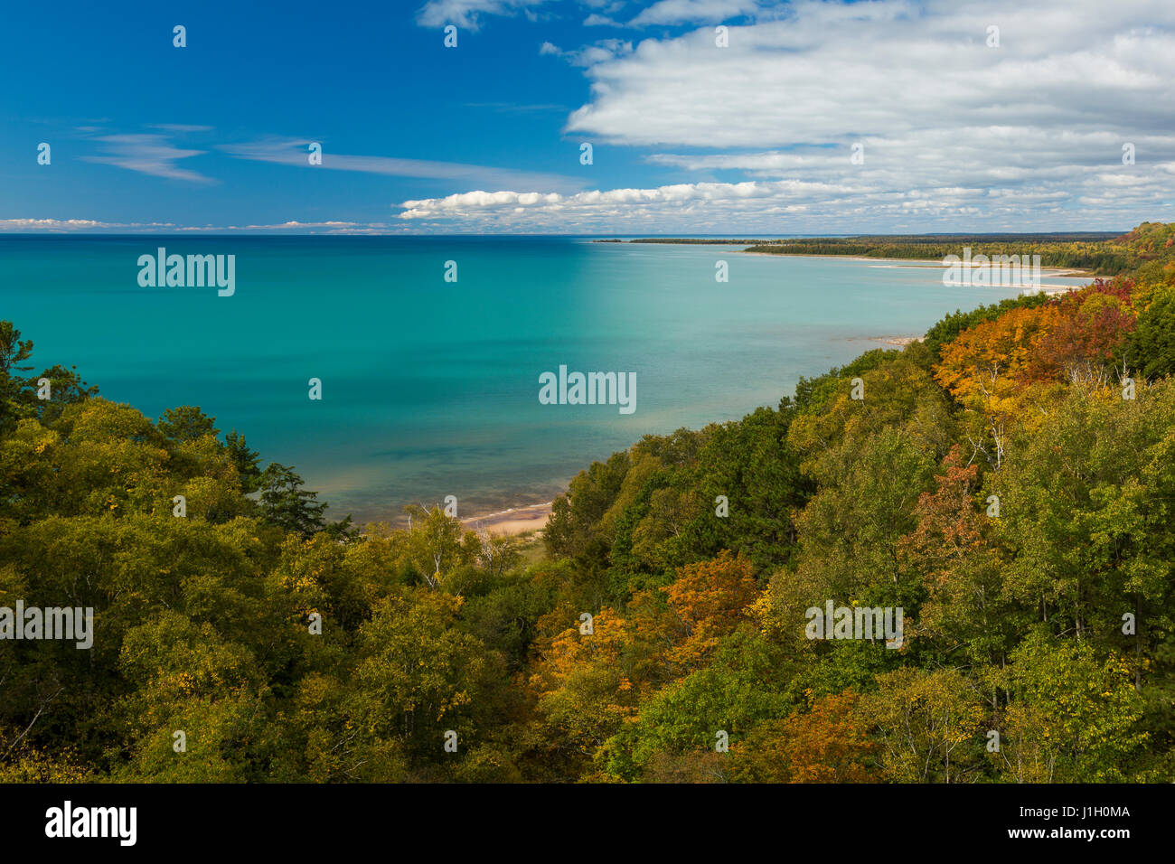 Lake Michigan Autumn Scenic Stock Photo - Alamy
