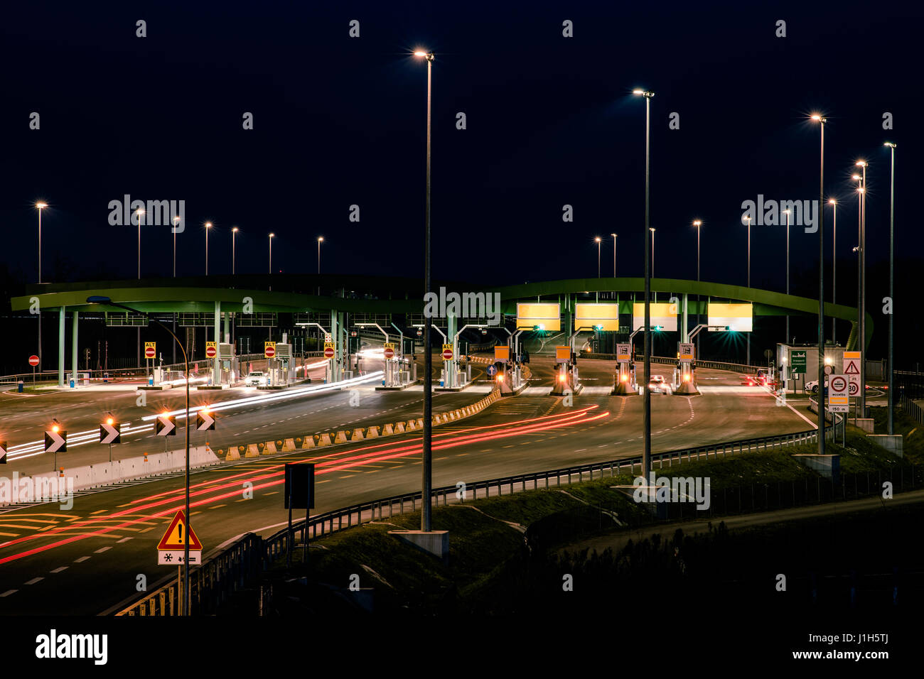 Highway toll booth hi-res stock photography and images - Alamy
