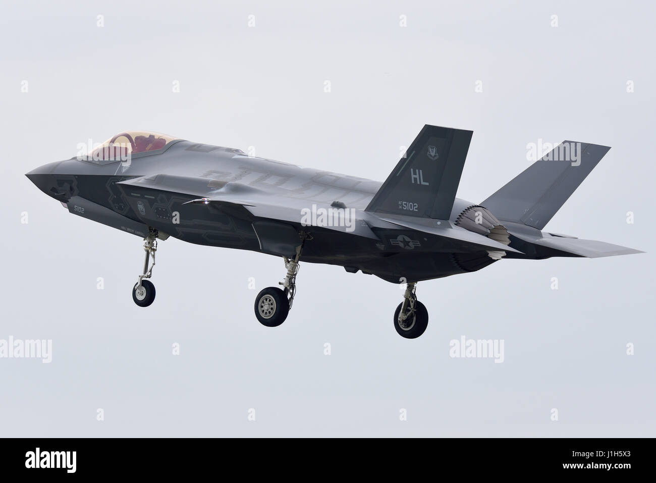 F-35A Lightning II jets of the 34th FS from Hill Air Force Base Utah ...