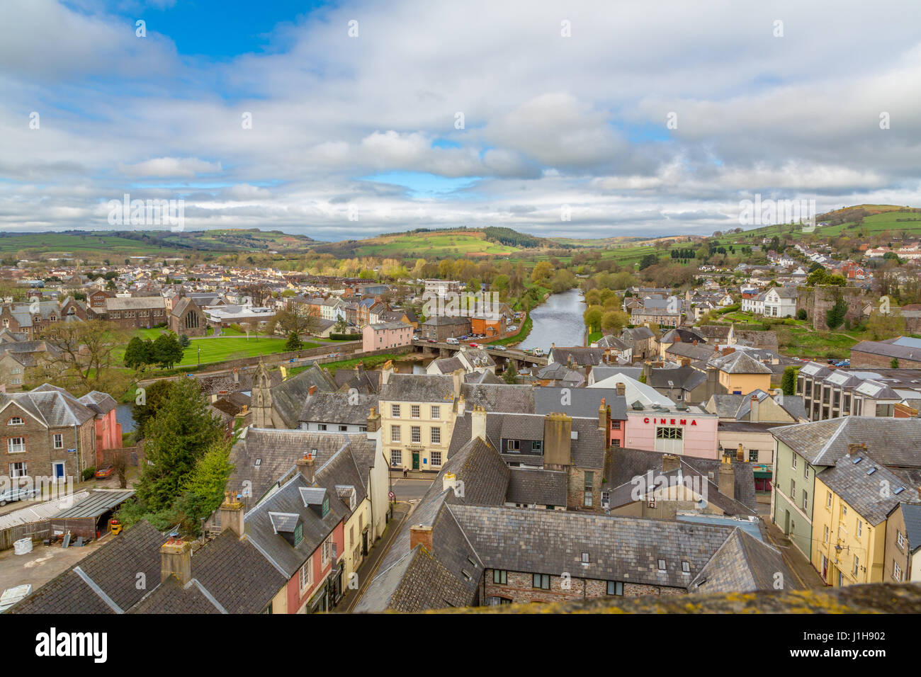 Usk town centre hi-res stock photography and images - Alamy