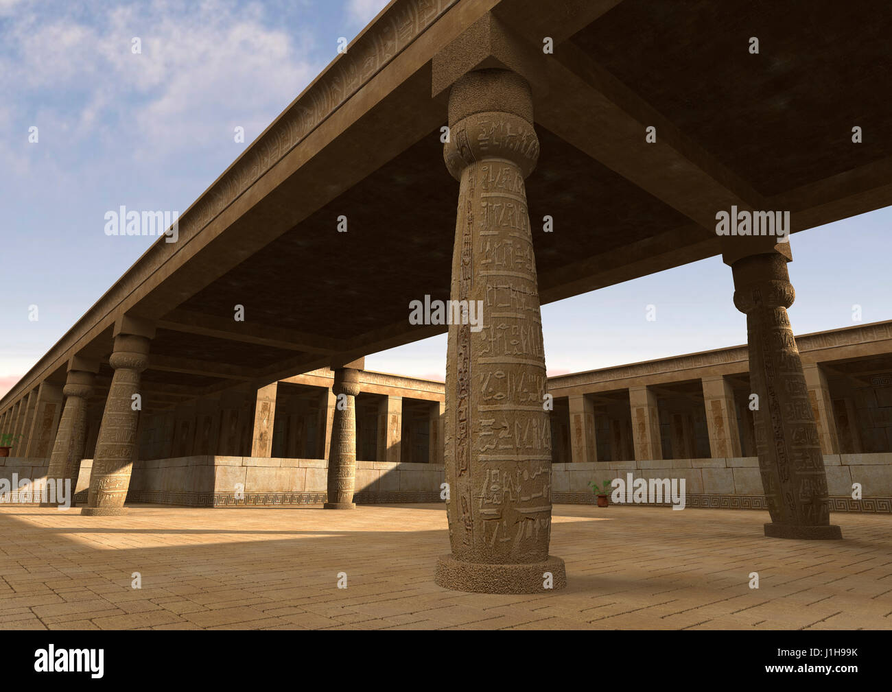 3d rendering ancient egyptian palace hi-res stock photography and ...