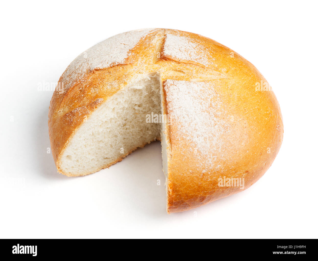 Bread without slice isolated on white background Stock Photo - Alamy