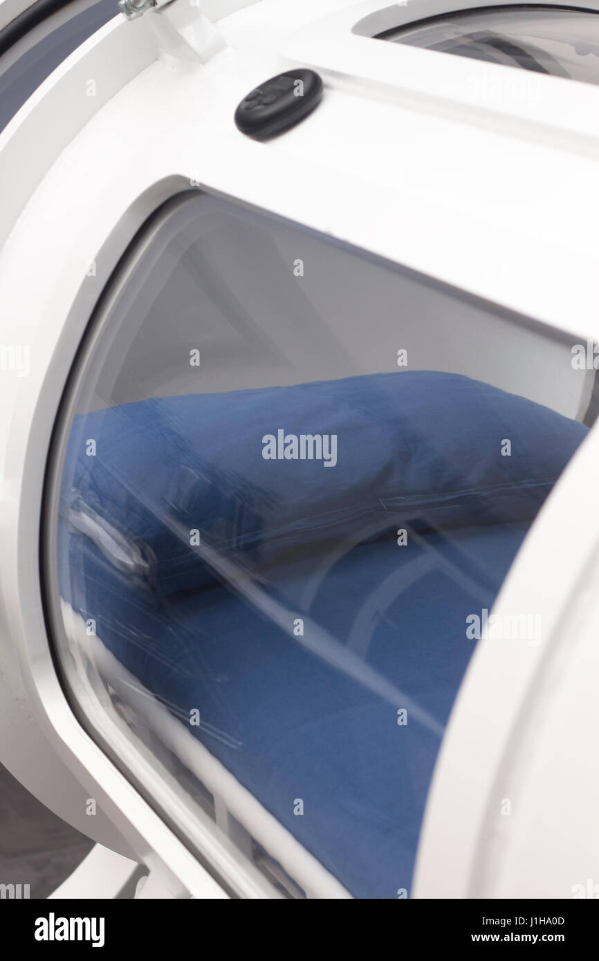 HBOT hyperbaric oxygen therapy tank chamber in hospital clinic used to ...