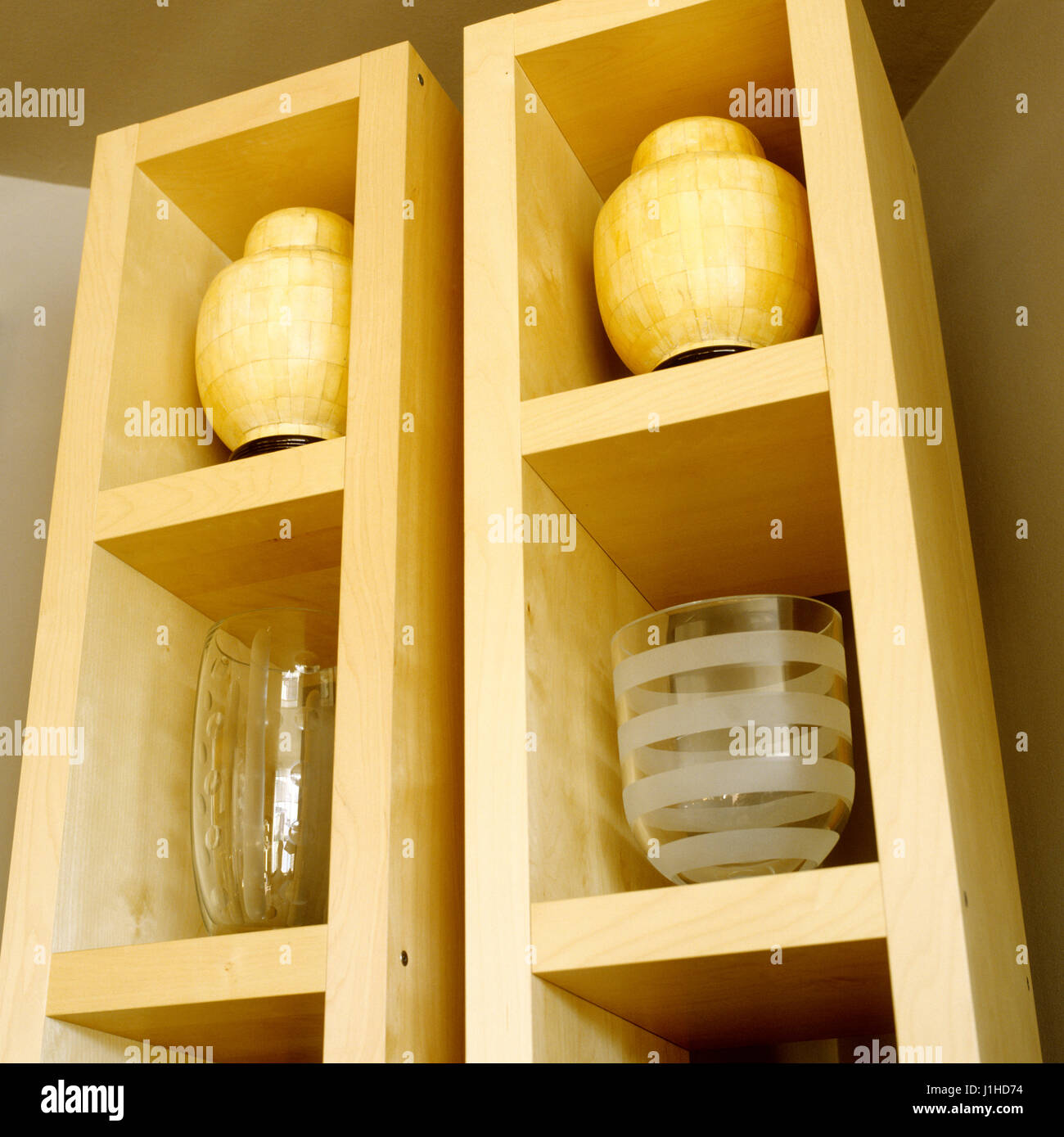 Shelf of vases Stock Photo - Alamy
