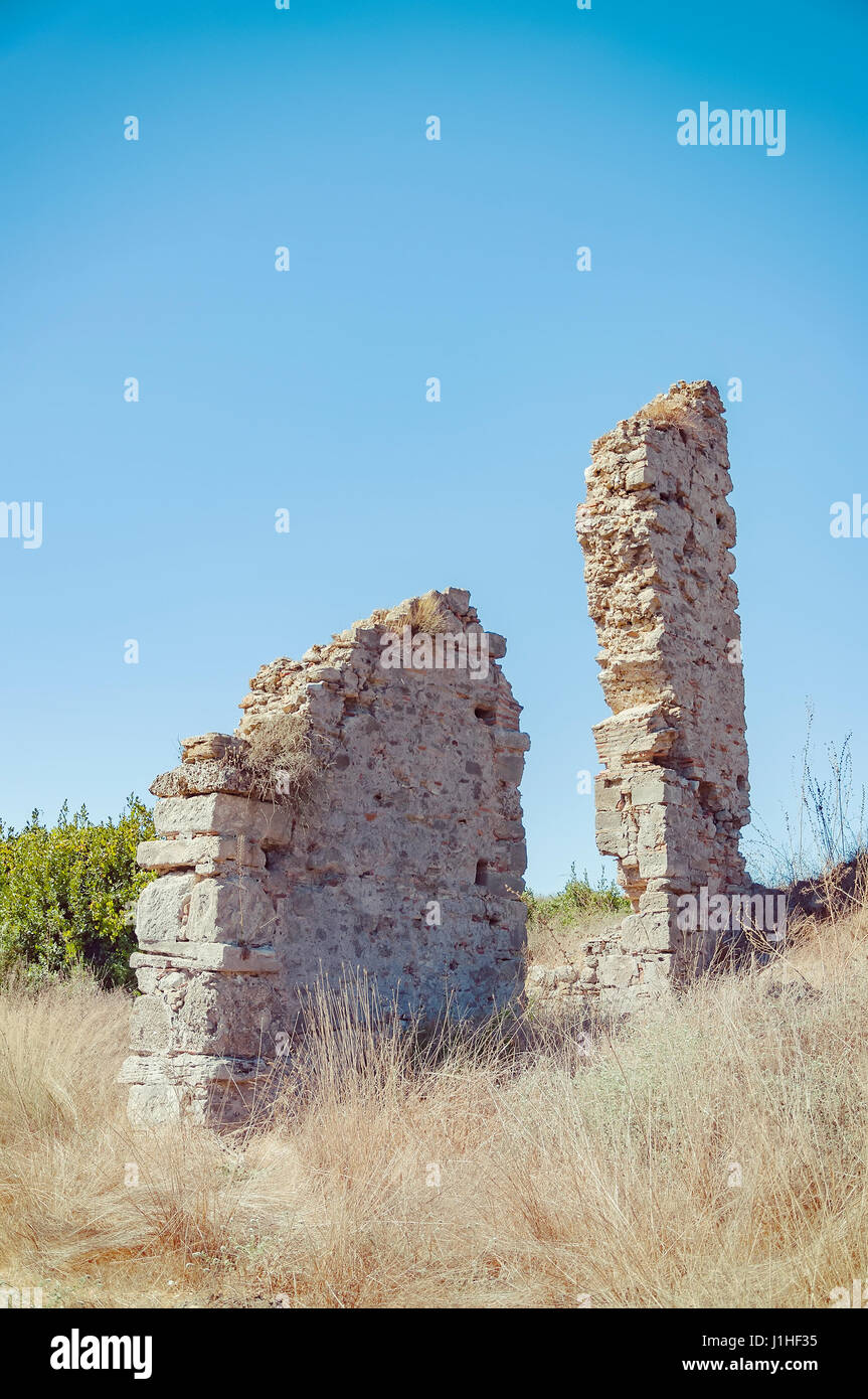 An image of the ancient roman ruins of the east necropolis situated in ...