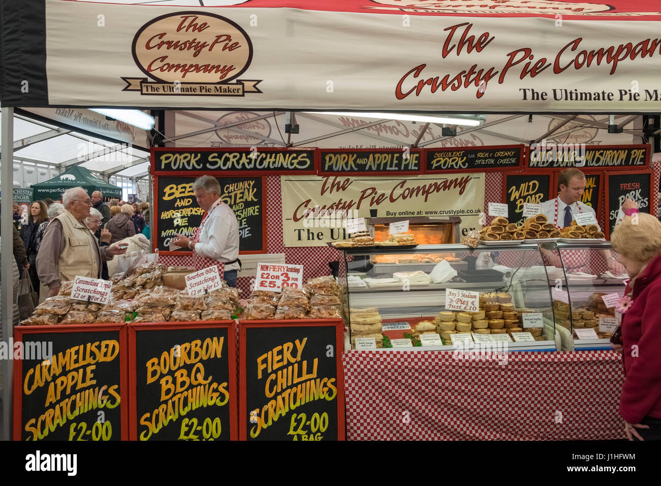Pie stall hi-res stock photography and images - Alamy