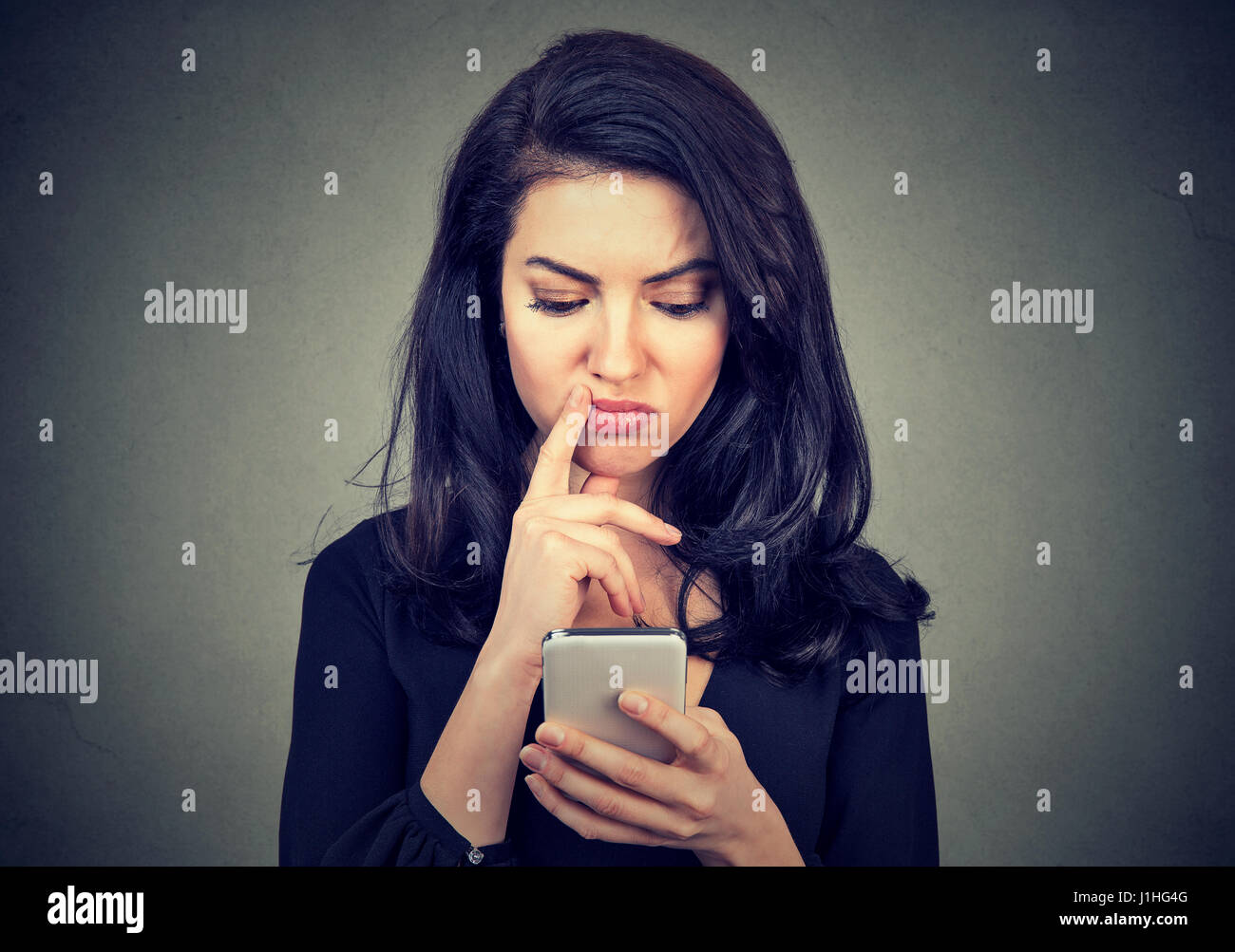Confused woman hi-res stock photography and images - Alamy