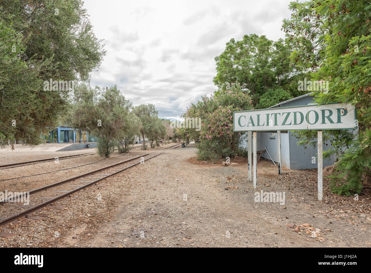 CALITZDORP, SOUTH AFRICA - MARCH 24, 2017: The railway station in ...