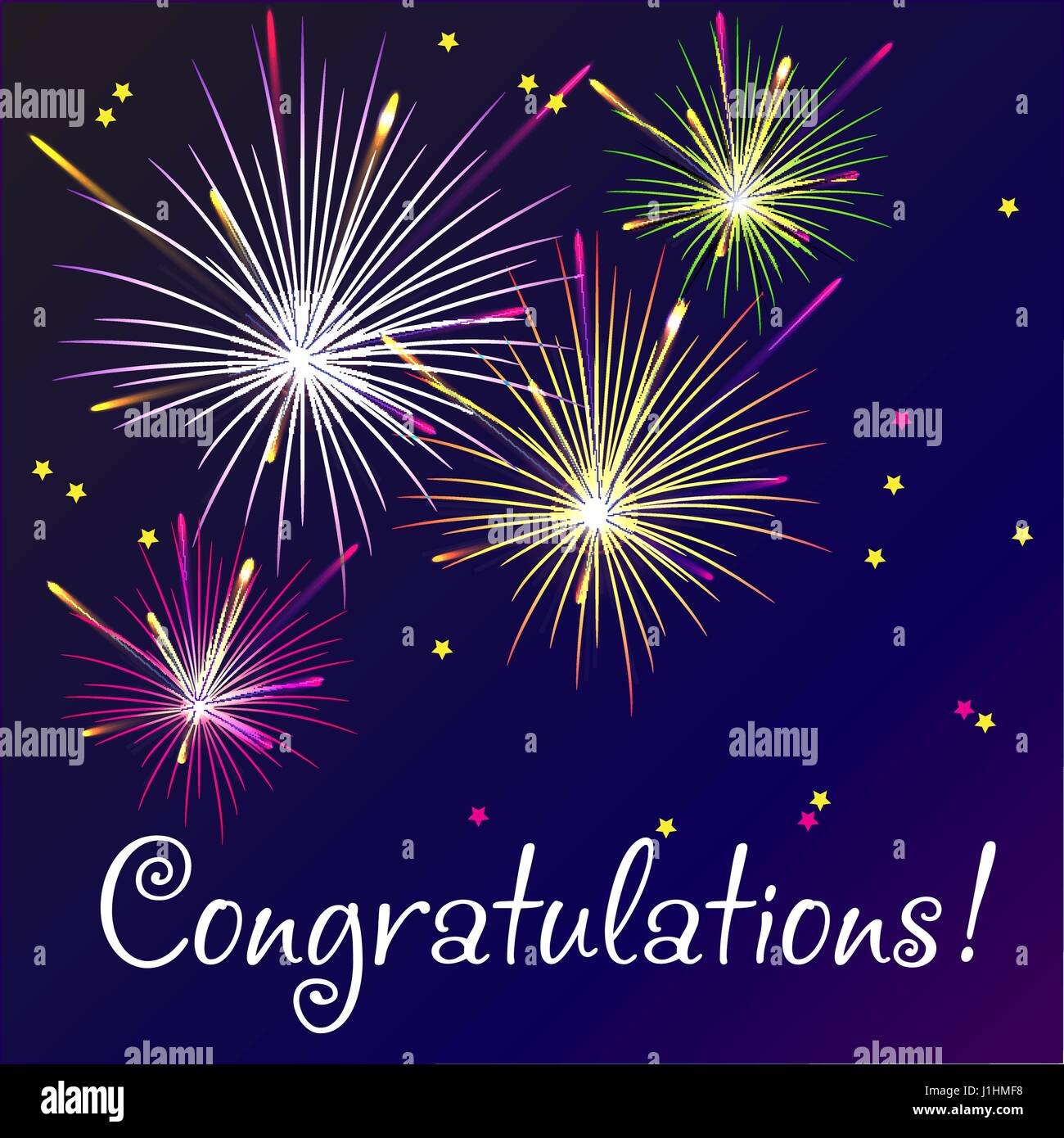 Vector Illustration of Fireworks Stock Vector Image & Art - Alamy