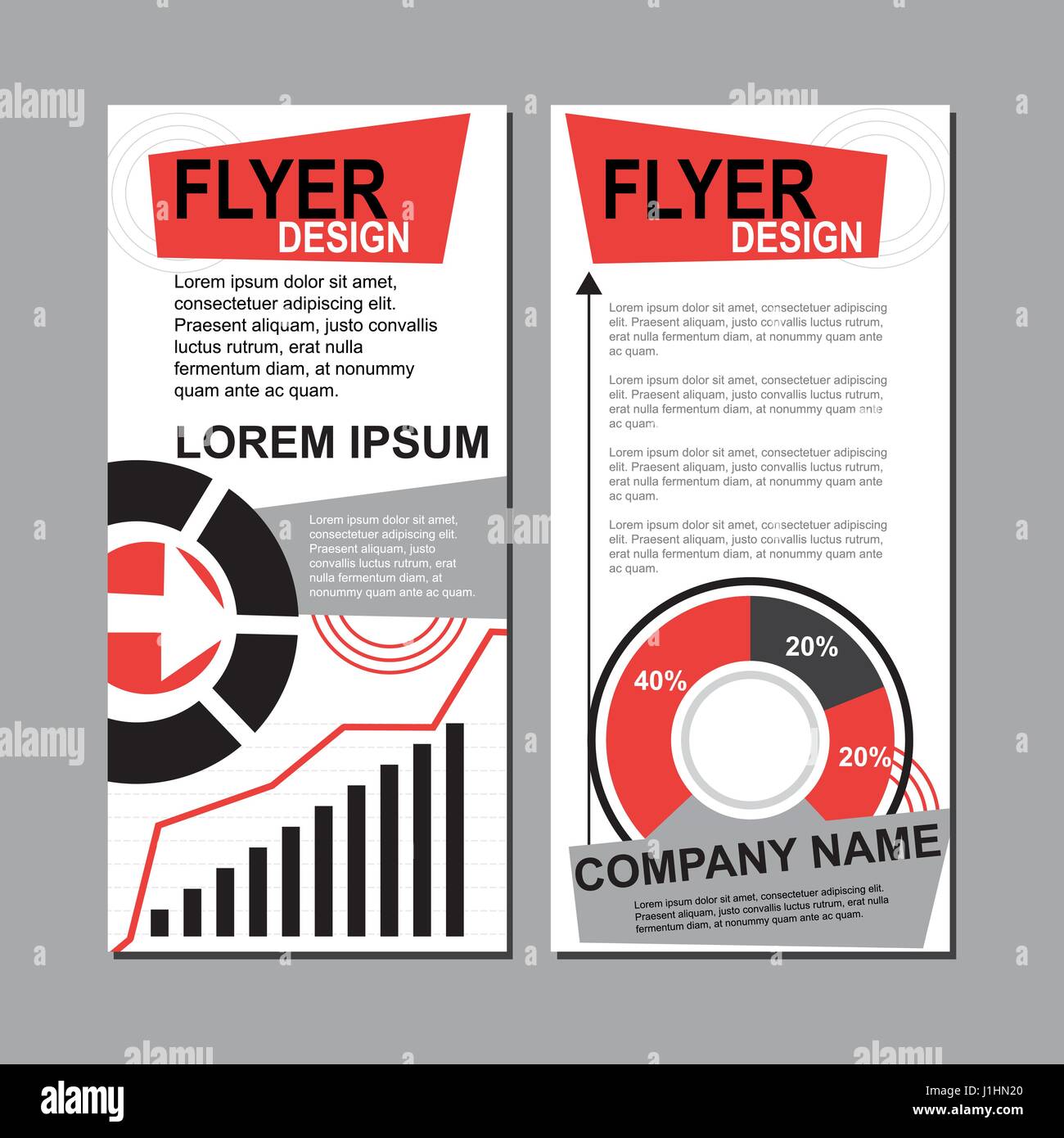 Flyer vector template hi-res stock photography and images - Alamy
