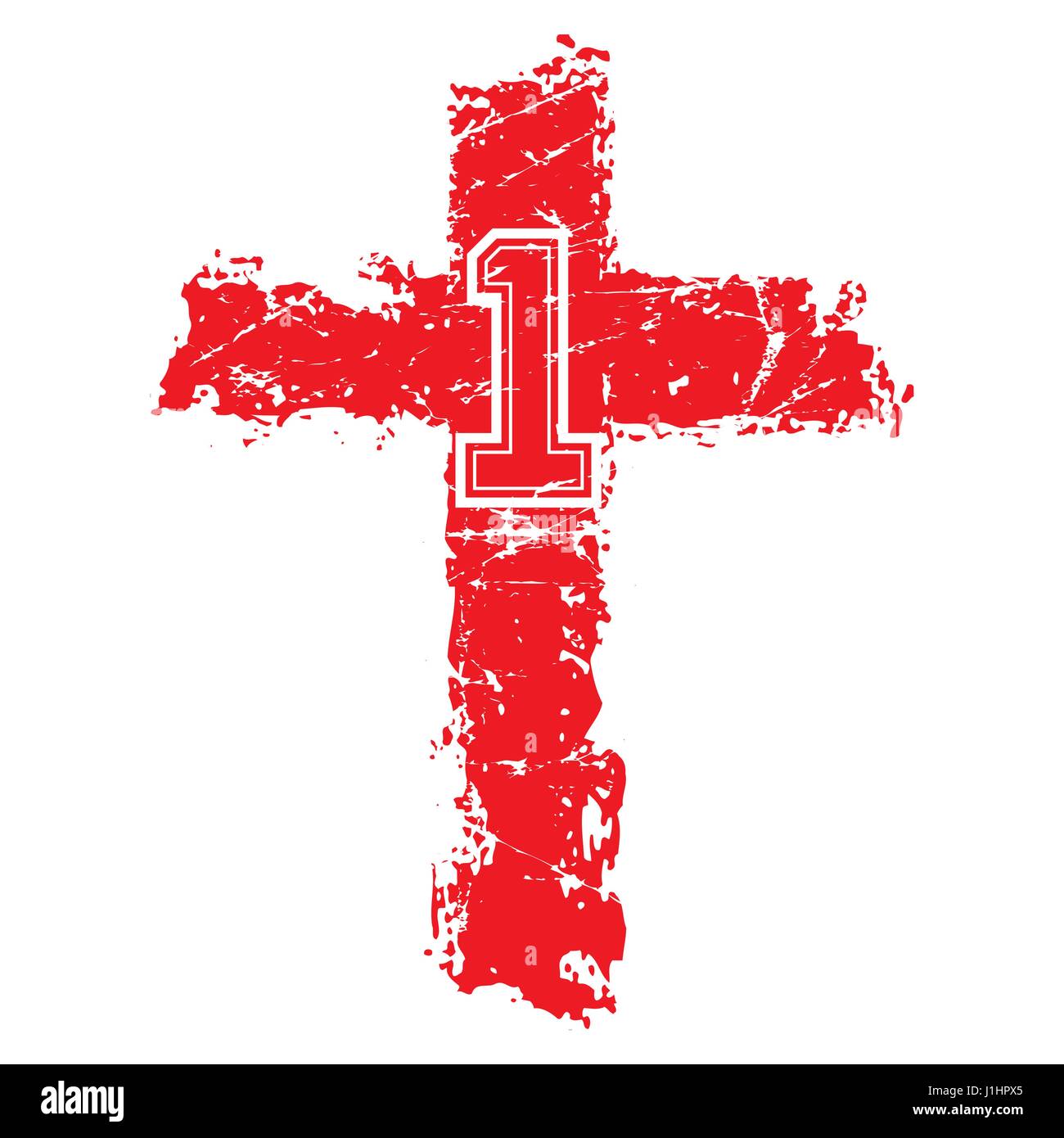 Christian print. Jesus is number one in my life Stock Vector Image ...