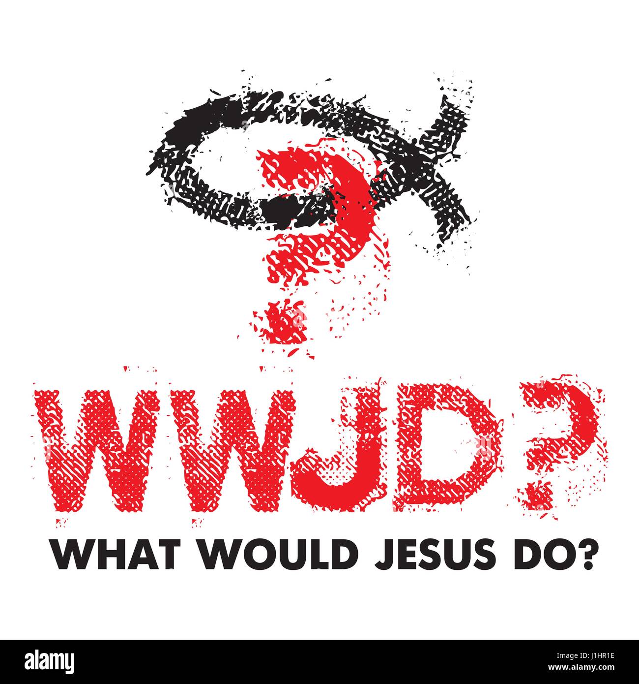 Christian print. What would Jesus do Stock Vector Image & Art - Alamy