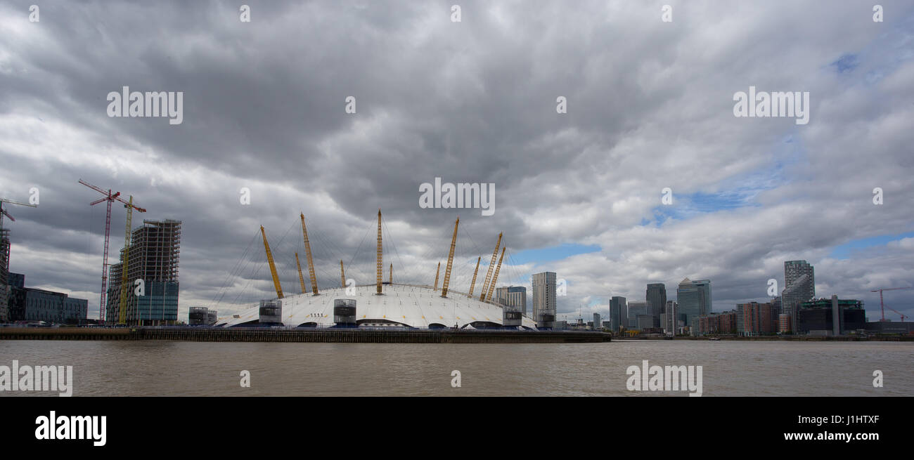 General View GV of the O2 Arena (former Millennium Dome), Peninsula ...