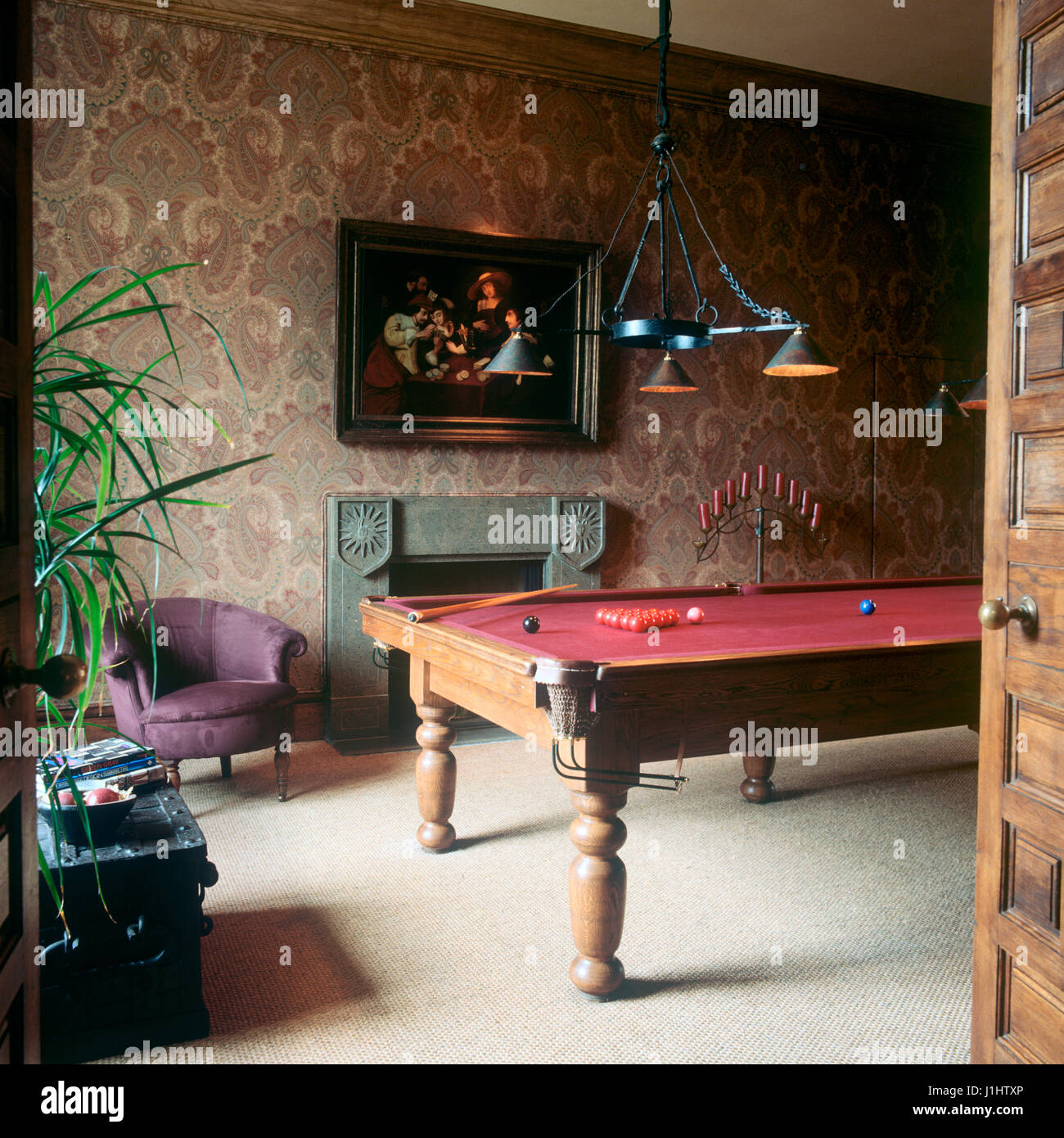Georgian pool room Stock Photo - Alamy