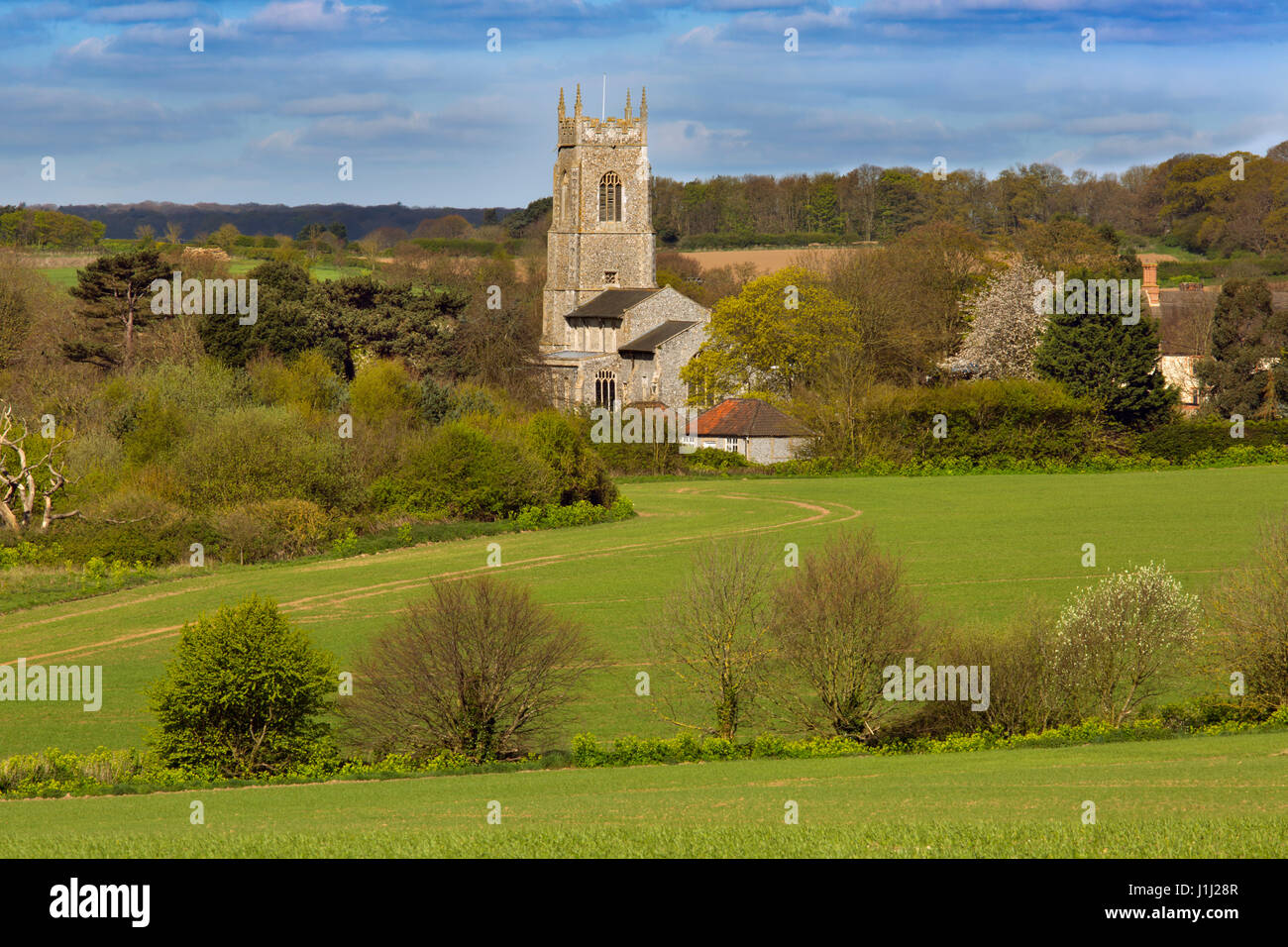 St.Mary The Virgin Church at Northrepps village North Norfolk Stock ...