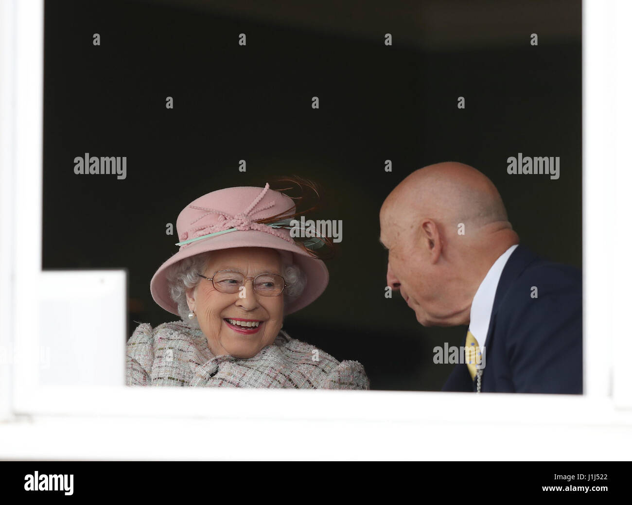 Queen Elizabeth II attends the Dubai Duty Free Spring Trials and Beer ...