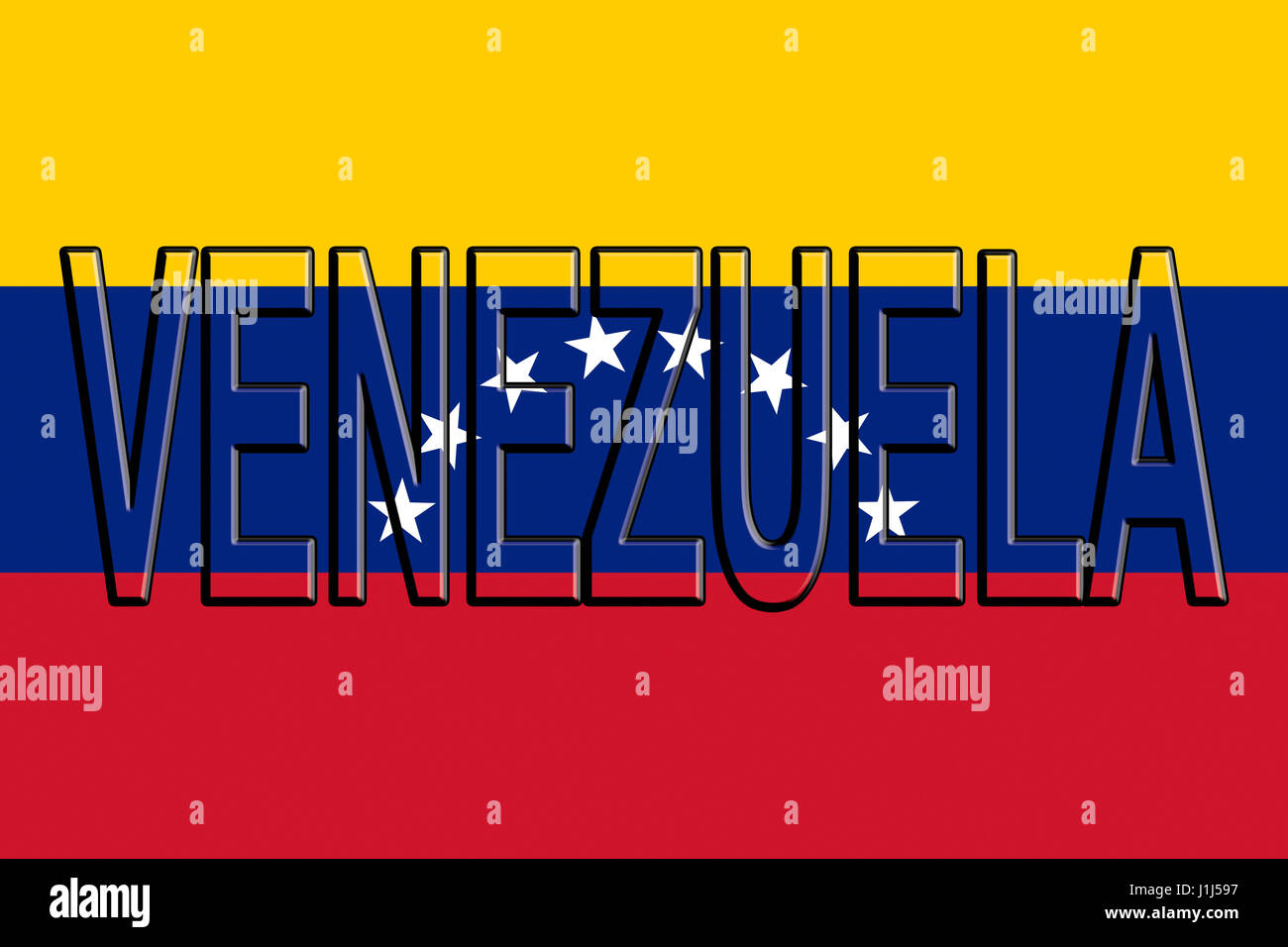 Flag of venezuela and the symbol hi-res stock photography and images ...