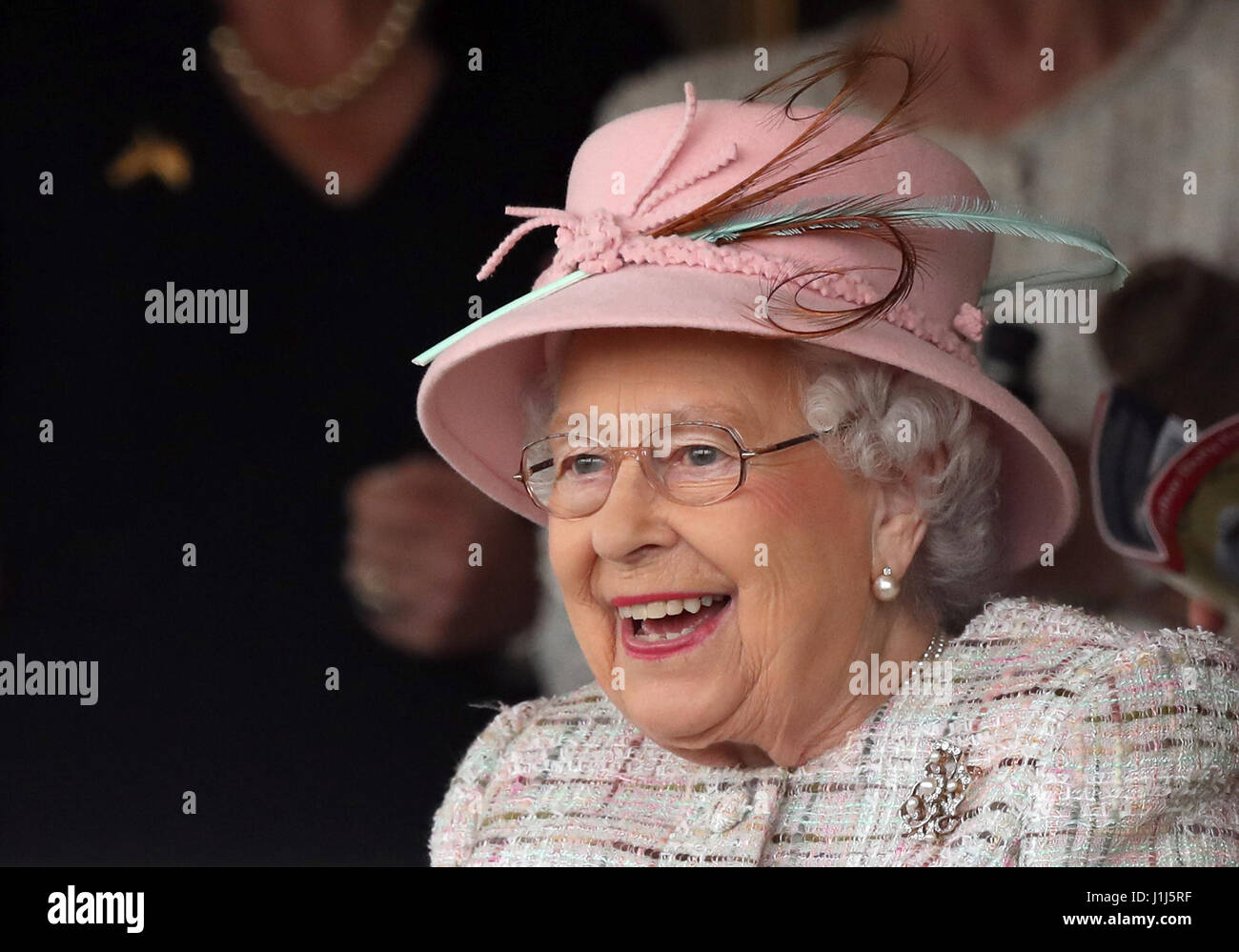 Queen Elizabeth II attends the Dubai Duty Free Spring Trials and Beer ...