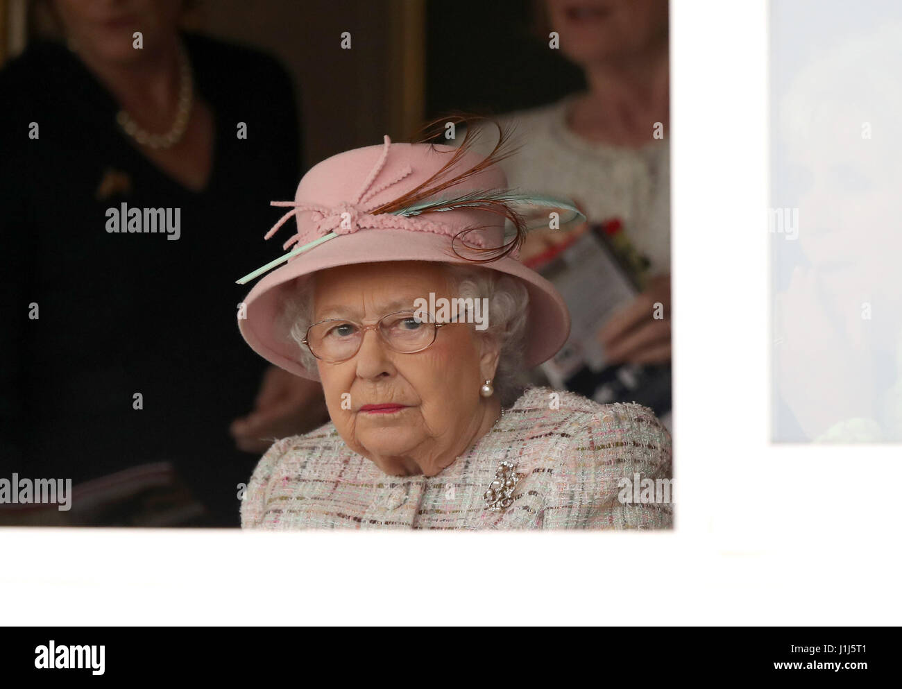 Queen Elizabeth II attends the Dubai Duty Free Spring Trials and Beer ...
