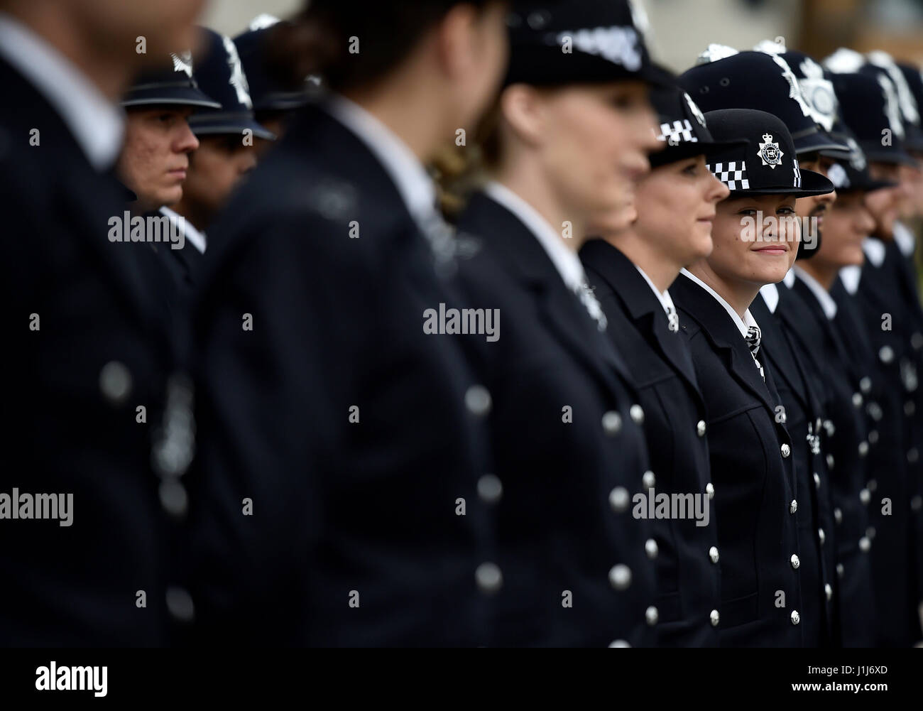 New Metropolitan Police officers during their passing-out parade at the ...