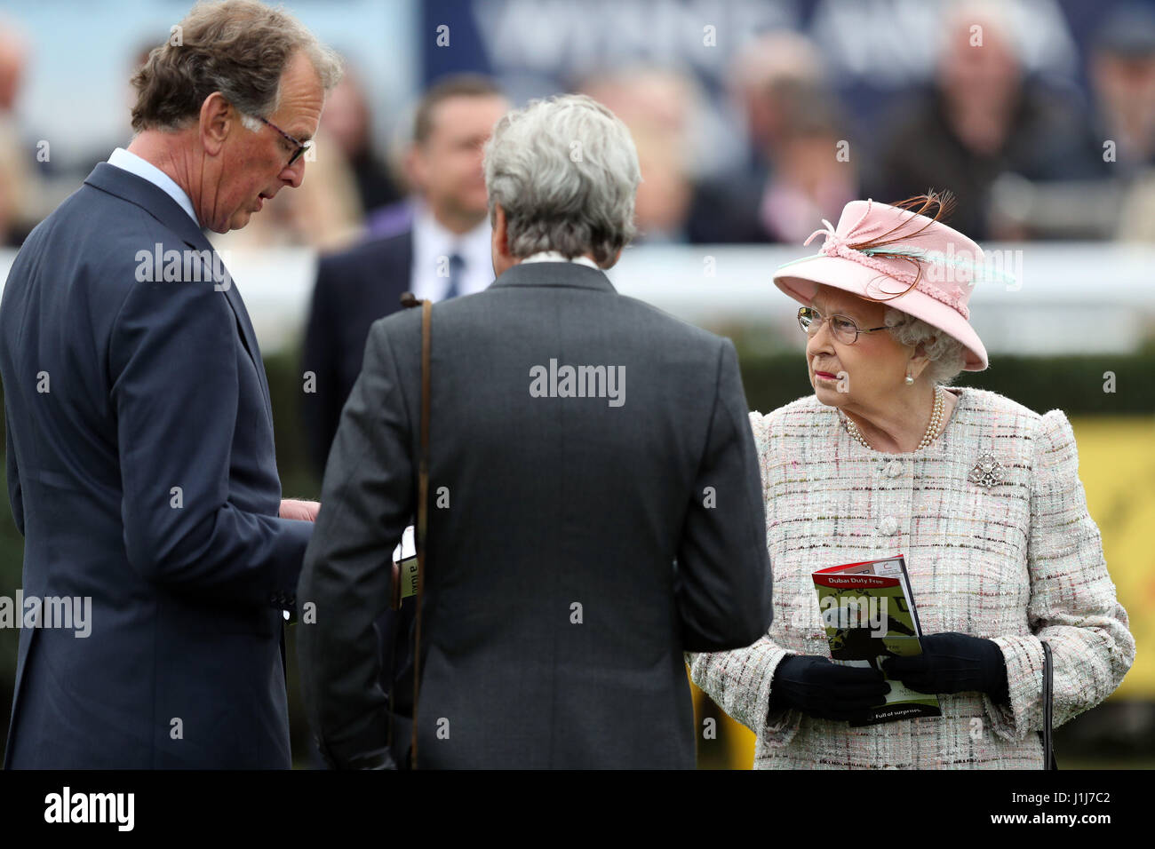 Queen Elizabeth II as she attends the Dubai Duty Free Spring Trials and ...