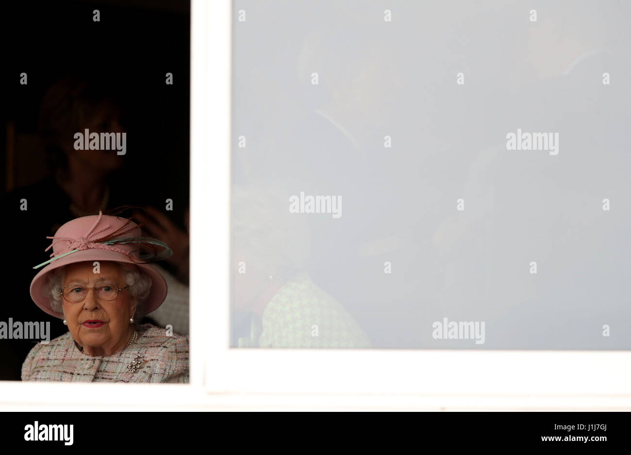 Queen Elizabeth II as she attends the Dubai Duty Free Spring Trials and ...