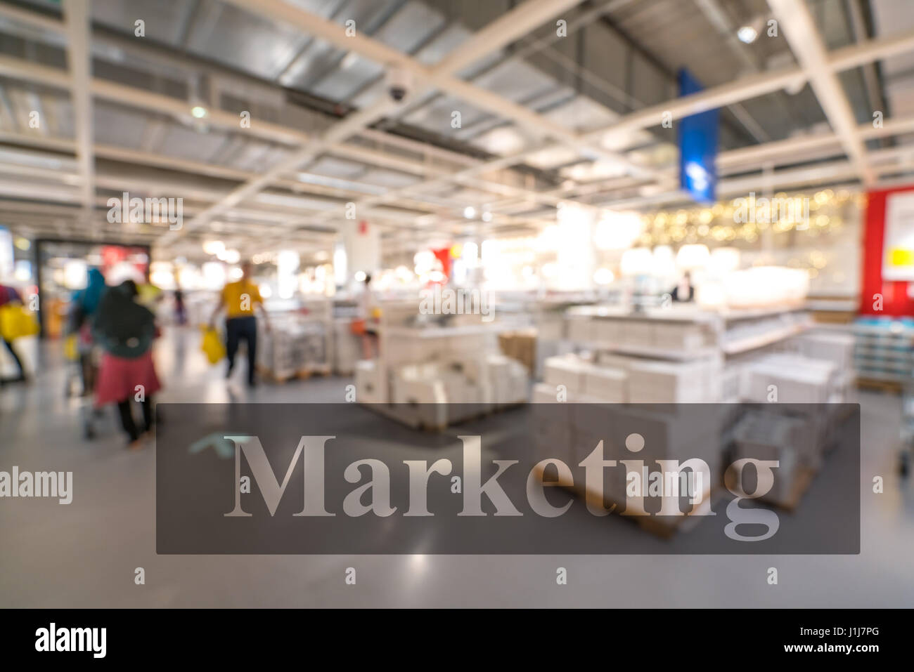 Warehouse or storehouse with blur background Stock Photo - Alamy