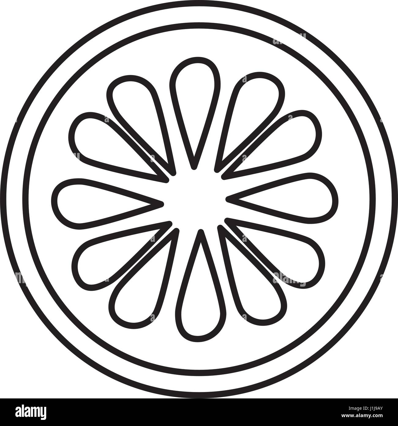 cucumber slice isolated icon Stock Vector Image & Art - Alamy