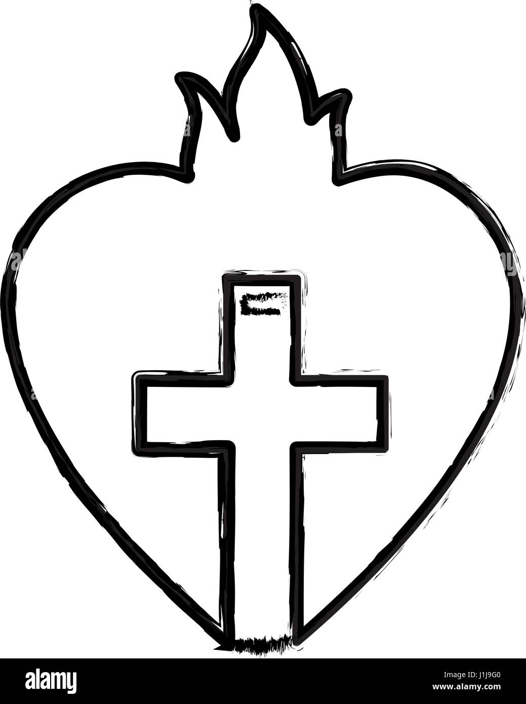 Sacred heart jesus Stock Vector Images - Alamy