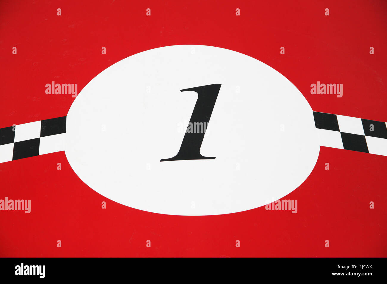 The figure number 1 on a boat Stock Photo - Alamy