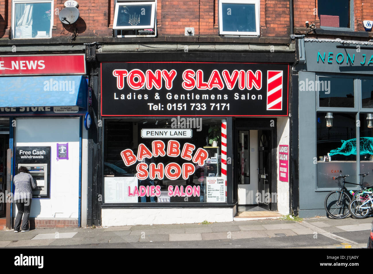 Penny lane barber shop liverpool hi-res stock photography and images ...