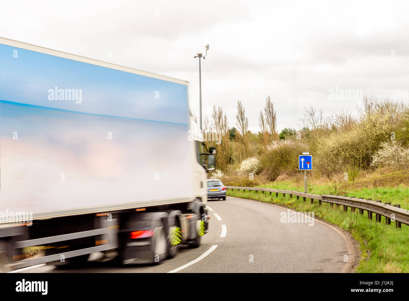 Lorry motorway movement hi-res stock photography and images - Alamy