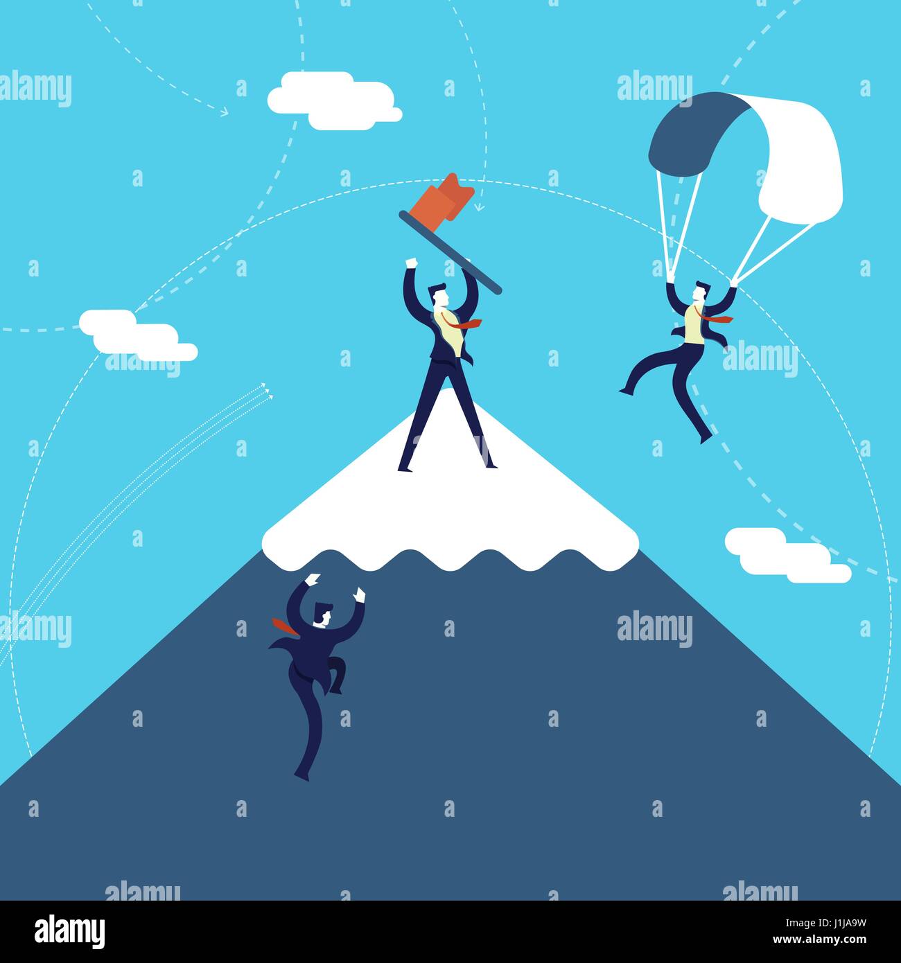 Team work target illustration Stock Vector Images - Alamy