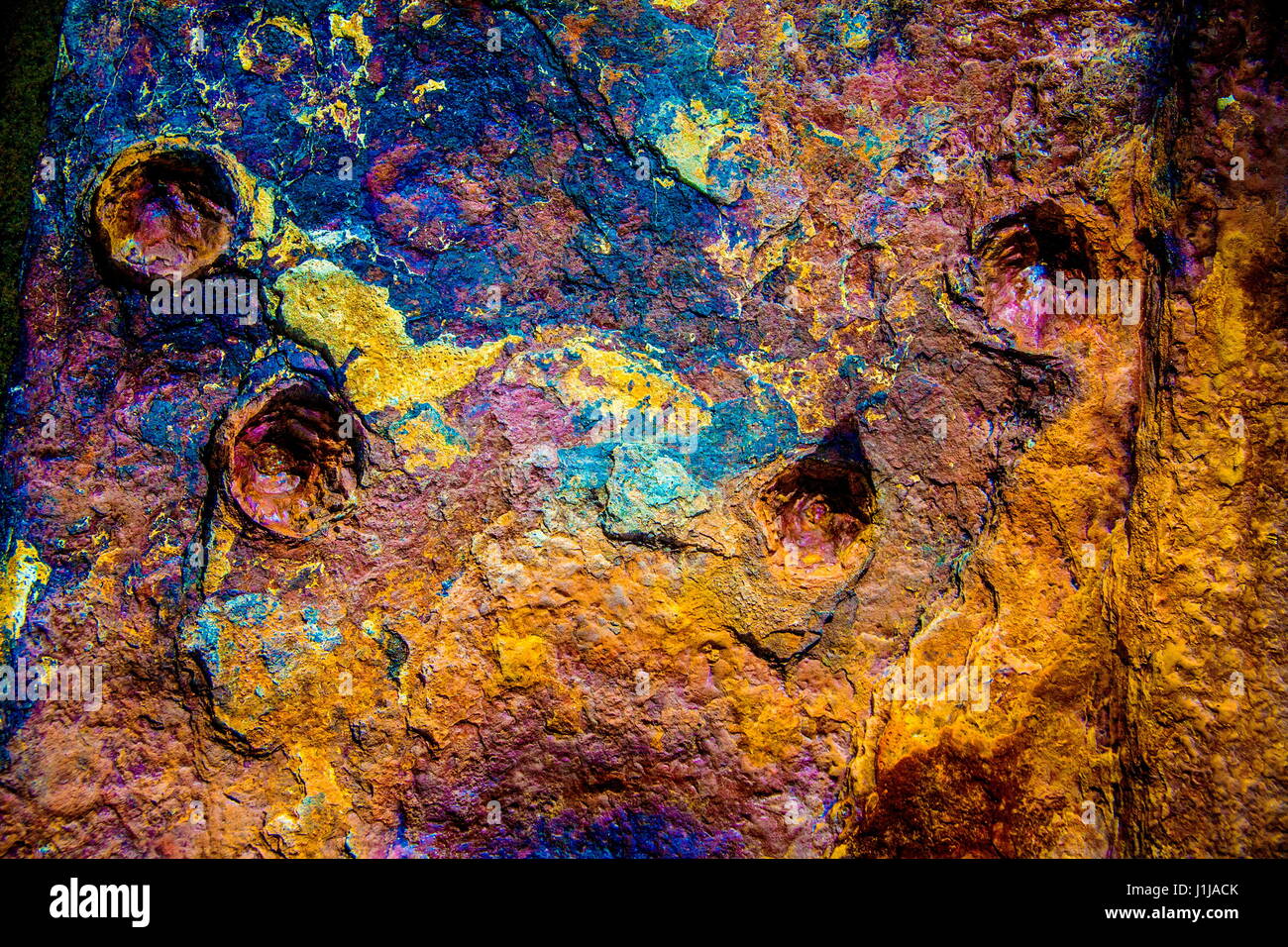 Weathered metal decays as time slips by Stock Photo - Alamy