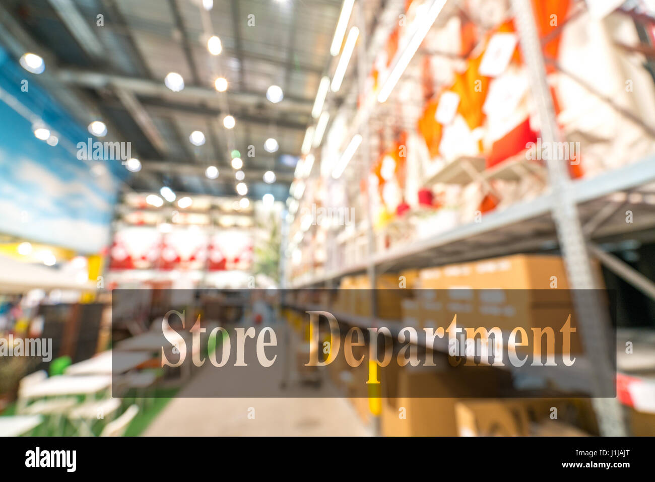 Warehouse or storehouse with blur background Stock Photo - Alamy