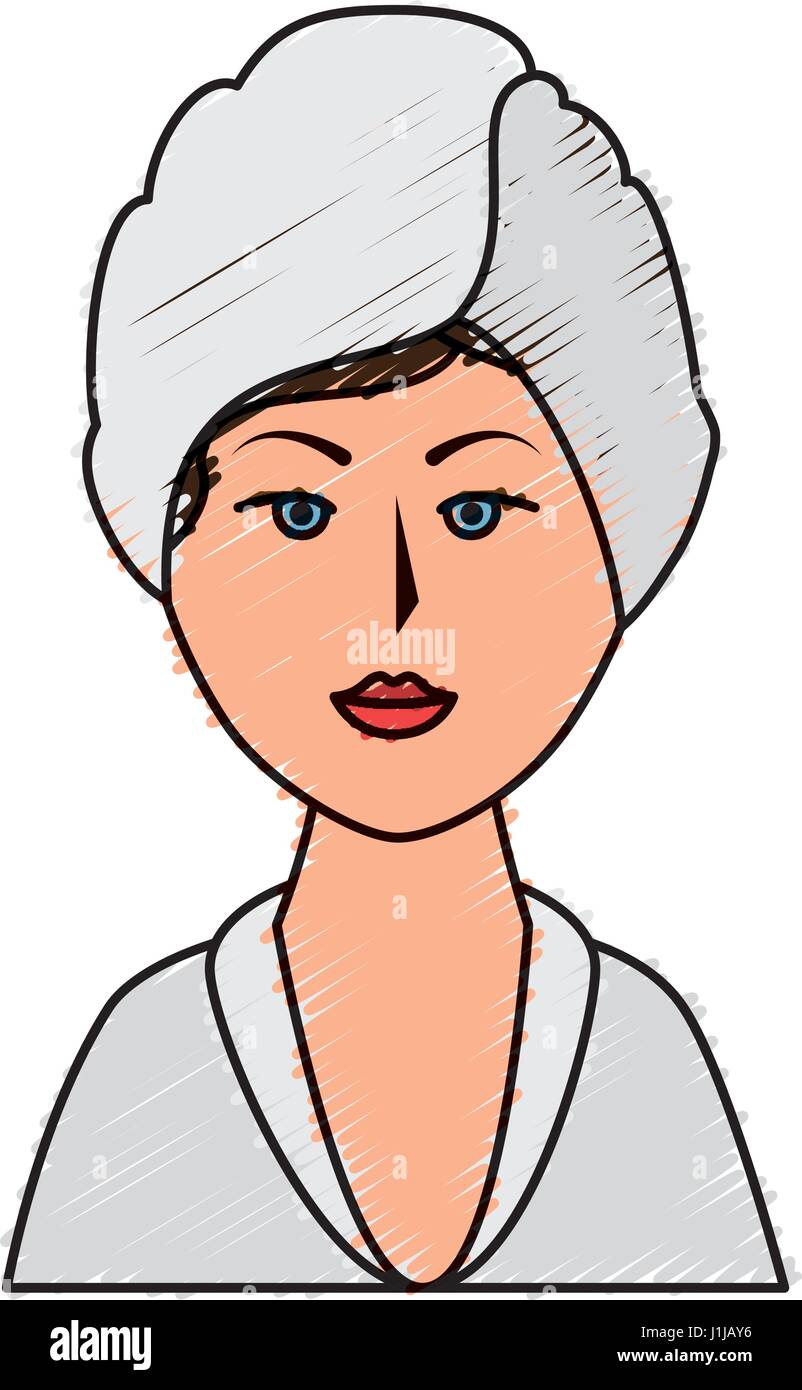woman in spa character Stock Vector Image & Art - Alamy