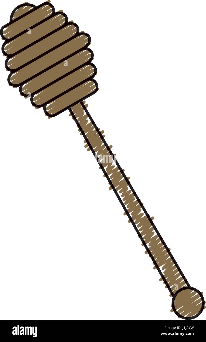 Honey spoon isolated icon Stock Vector Image & Art - Alamy