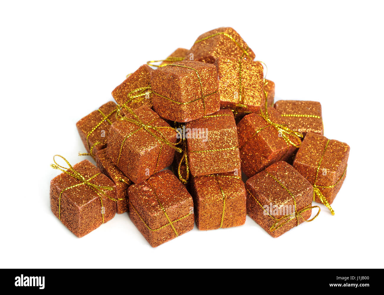 Many gifts isolated on white background Stock Photo - Alamy