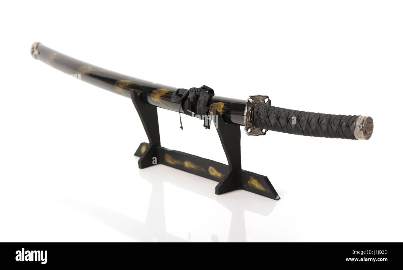 Samurai sword on stand isolated hi-res stock photography and images - Alamy