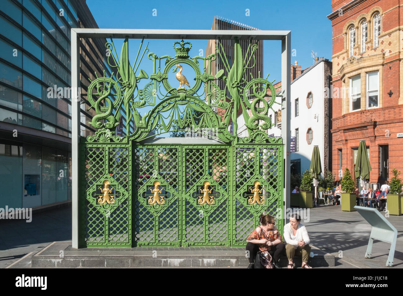 Huge,Sailors House,gate,Liver Bird,Liverpool One,Liverpool,Merseyside ...