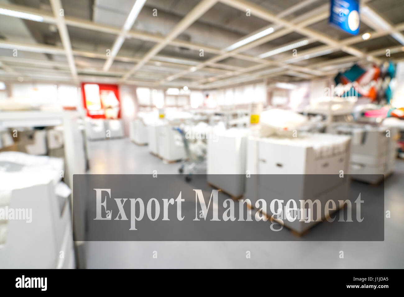 Warehouse or storehouse with blur background Stock Photo - Alamy