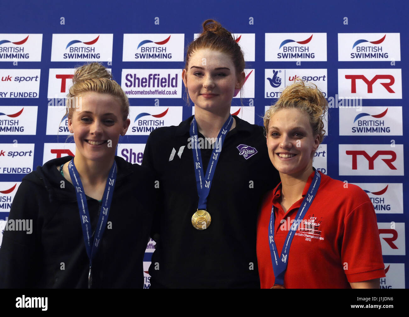 Freya Anderson gold medalist in the Women's Open 100m Freestyle Final ...