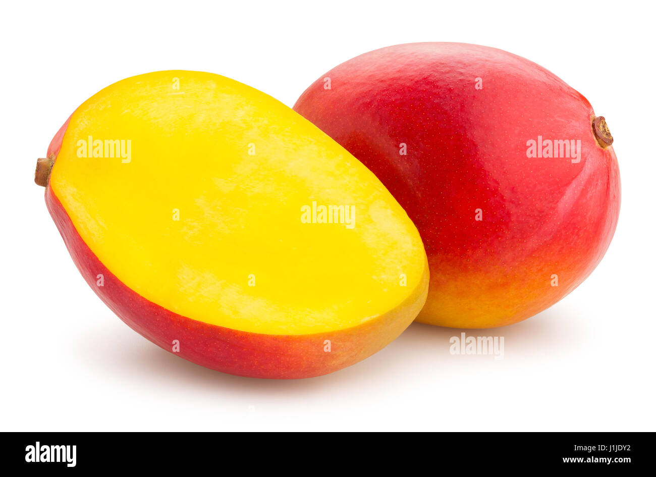 sliced mango isolated Stock Photo - Alamy