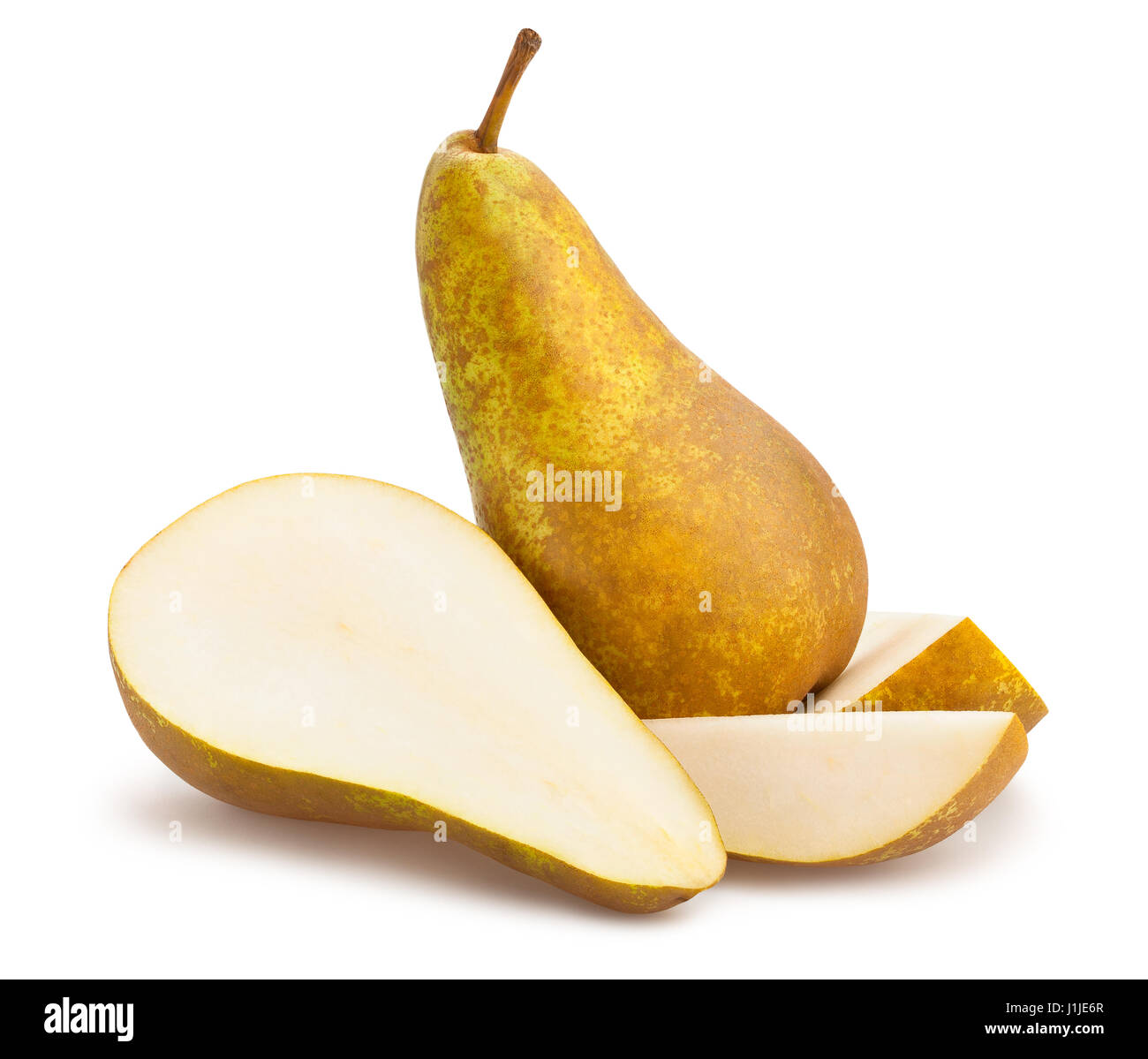 sliced pears isolated Stock Photo - Alamy