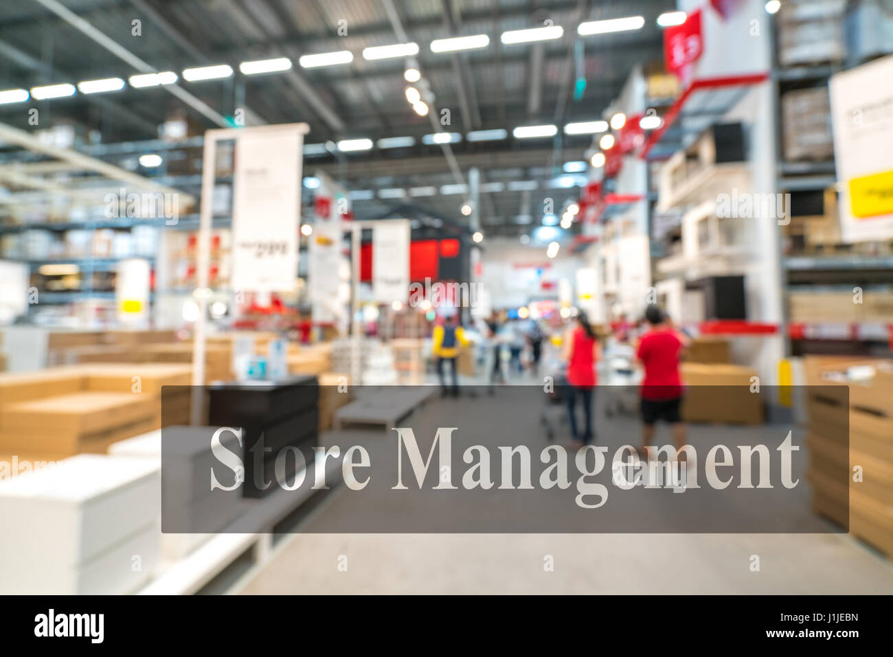 Warehouse or storehouse with blur background Stock Photo - Alamy